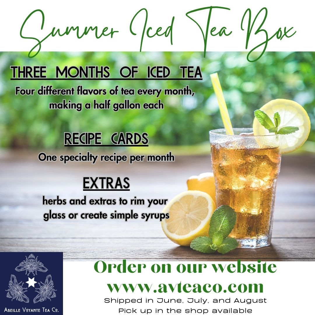 Summer Iced Tea Box | AV Tea Co. | Abeille Voyante Tea Co. | Organic ...